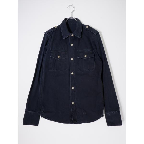 【ブランド】BACK BONEバックボーン【アイテム】BACKBONE THE BASISプリント ミリタリーコットンリップストップシャツ【サイズ】サイズ[M] 肩幅約43cm/身幅約48cm/着丈約73cm/袖丈約65cm【カラー】ブラッ...