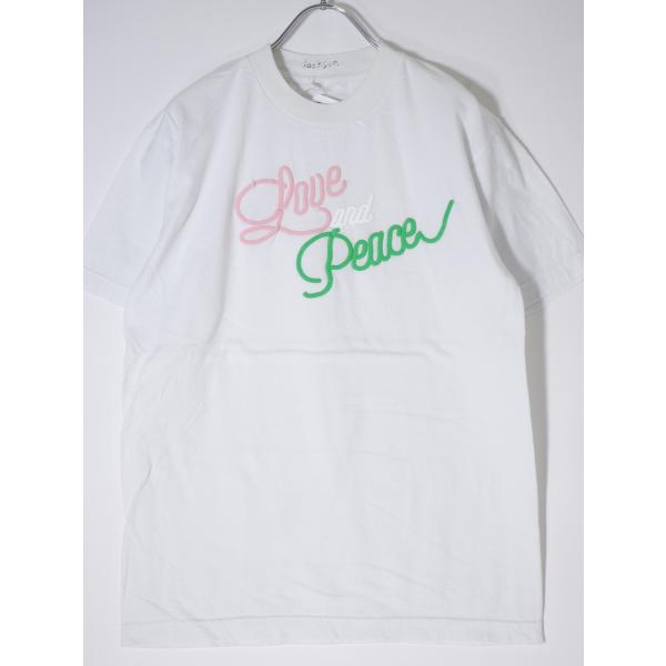 【ブランド】ジャクソンマティスJACKSON MATISSE【アイテム】2021SS Love and Peace Tシャツ新品【サイズ】サイズ[M] 肩幅約43cm、身幅約47cm、着丈約62cm、袖丈約21cm【カラー】ホワイト【素材】...
