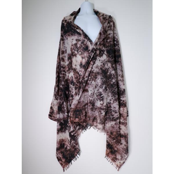 【ブランド】S'YTEサイトヨウジヤマモト【アイテム】2022SS Cotton loan Discharge Drawing Large format stall コットンラージストール【サイズ】サイズ[-] タテ約230cmXヨコ約11...