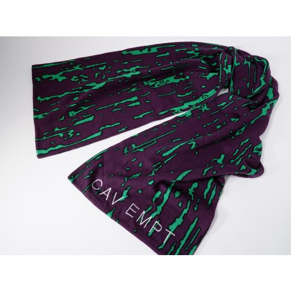 【ブランド】C.E CAVEMPTシーイー【アイテム】PURPLE NOISE SCARFニットスカーフ マフラー【サイズ】サイズ[-] タテ約180cmXヨコ約40cm【カラー】PURPLE【素材】WOOL 100%【状態】A:目立った傷...