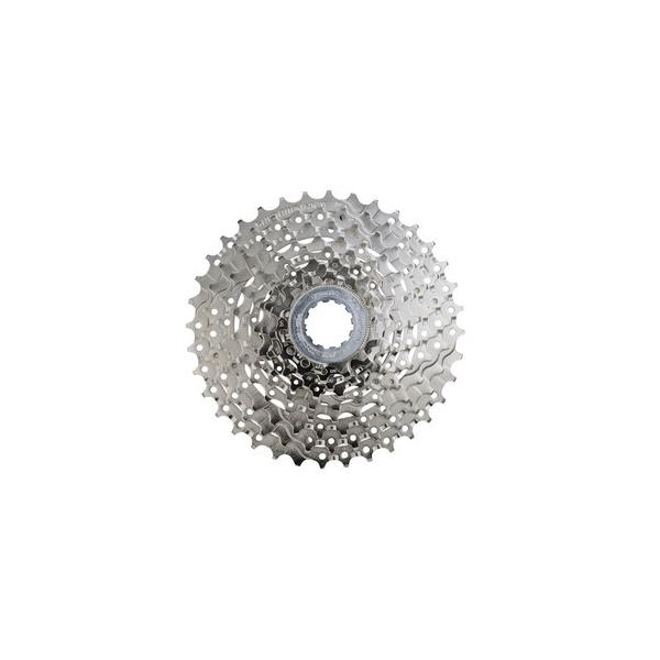 ALIVIOグレードの9スピード対応HGカセットスプロケット■ HGタイプの9スピード・カセットスプロケット。■ 軽量設計。■ 26/27.5/29インチホイールに適したギアコンビネーション。■ 対応チェーン：HG 9S