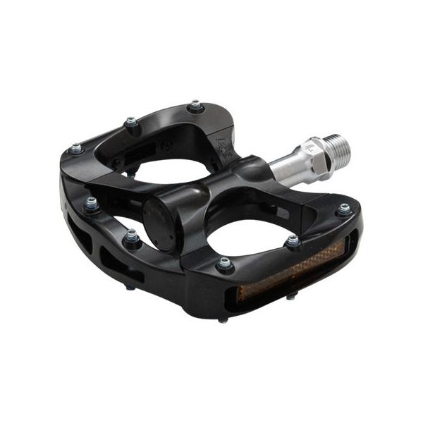 ■商品紹介・人気モデルGAMMAよりもさらに幅広な踏面を確保するため、C型のアルミダイカストパーツを組み込んだスパイクピン付きペダルです。・スチール製のM4スパイクピンを8か所設置に加え、ペダル中心に向かってわずかに凹状にデザインされたコン...