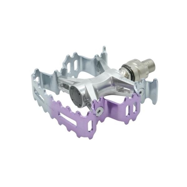 ・波状の形状をしたアルミ合金プレートはプレス曲げ加工により形成され、その独特な外観から「Aurora」と名付けられたペダルです。・幅92mm×長さ95mmの広いプラットフォームを持ちながら、同サイズのMKSペダルの中で最軽量を実現。・ユニー...