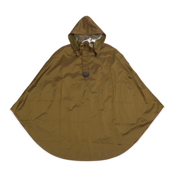 ■商品紹介・ナイロンにPVC防水加工を施した防水生地・下が大きく開く形状と背中のベンチレーションで蒸れを軽減・内側にバタつき防止テープを取り付け可能・夜間走行時の安全性を確保する、裾テープとロゴのリフレクター・着脱式フード■商品情報・素材：...