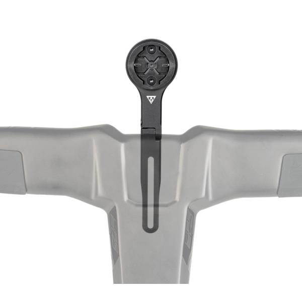 ■商品紹介・下部にトピーク製フロントライトやアクションカメラなどを取り付けられる、切削アルミ合金を使用したサイクルコンピューター マウント・下面にボルト穴を備えたワンピースハンドルバーに取り付けるマウント。・突き出し量を調整可能・#6061...