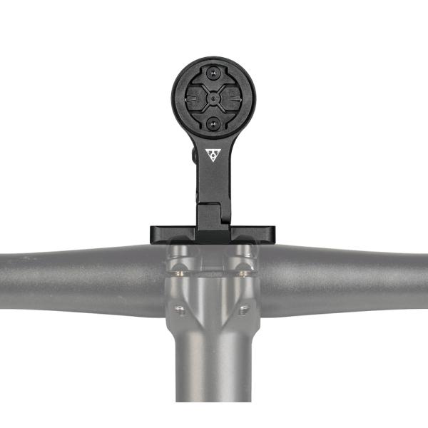 ■商品紹介・下部にトピーク製フロントライトやアクションカメラなどを取り付けられる、切削アルミ合金を使用したサイクルコンピューター マウント・#6061-T6 切削アルミ合金・4ボルト式ステムに使用可能・角度調節可能・最大荷重 : 350g・...