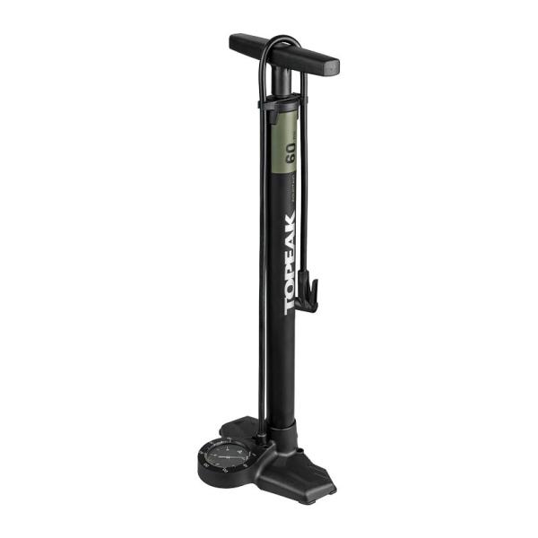 ■商品紹介・スマートヘッド、最大60psi まで測れる 3.5"大型ダイヤルゲージを採用した「ジョーブロー マウンテン EX」。・太径44.4mm のスチール製シリンダーにより、1ストロークで約683cc の空気を充填できます。・仏式と米式...