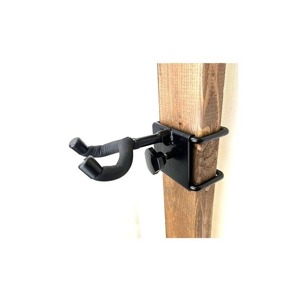 ■商品情報・工具不要！取付かんたん！高さ調整らくらく！ガッチリ固定！・ギターを立ててディスプレイ収納することができます。・使用荷重(kg)：10≪使用方法≫荷重が掛かると、コ型金具が食い込み緩みが出ますので、更につまみをまわして固定してくだ...