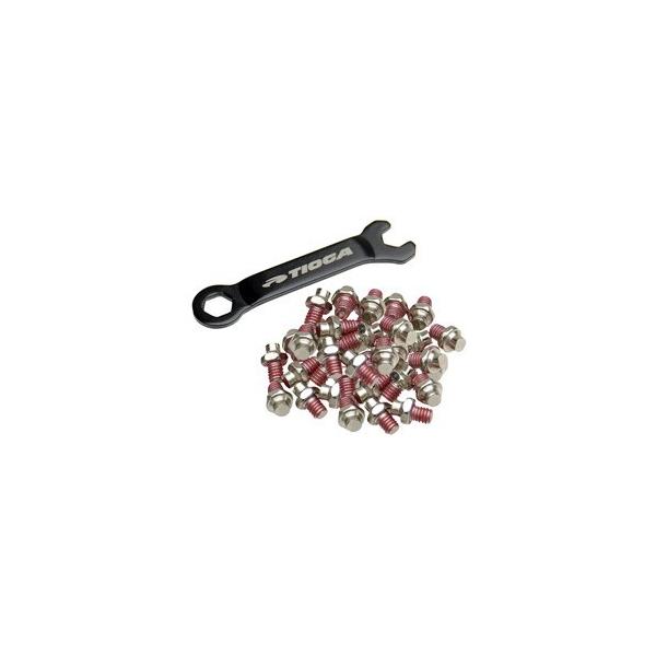 D スパイダー、MX コンプ、スパイダー、シュアーフット 9、シュアーフット 8、シュアーフットMX プロ ペダル用。■商品情報・材質：ステンレス・40 個セット・TIOGA 特製 6mm スパナ付属