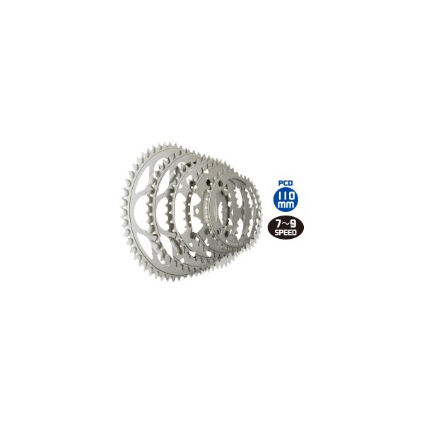 ノーマルのギア比では、ピッタリこないという方にチェーンリングの交換は有効な手段です。4アームのMTBから、ロードバイクのノーマルクランク用、コンパクトドライブ用まで幅広く揃えました。クランクはそのままで、ワイドなギア比の変更に対応できます。...