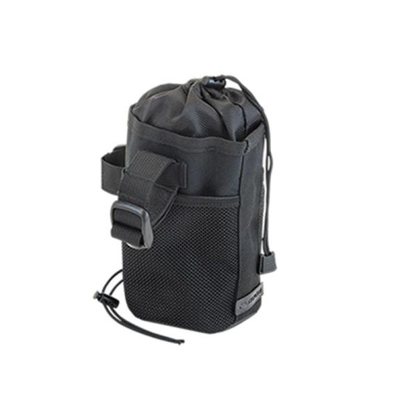 ストラップを付け替えることで左右どちら側にでも取り付けられます。 サイドには小物を収納できるポケットを備えています。●素材：PVC コーテッド、600デニール ナイロン●サイズ：直径100×200mm●重量：70g●ヘッドチューブ 取付可能...