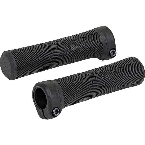 ■商品情報・グリップエンド一体型ロックリングでハンドルバーに固定します。・VEXK ラバー + ナイロン (インナー)・ロックオン システム・クローズ エンド・Φ19mm ハンドルバー用・長さ : 115mm・65g/ペア※商品画像はイメー...