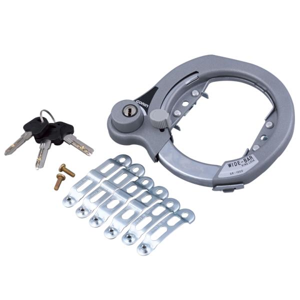 ●カラー: シルバー●タイプ: リング錠●単位: 1個●セット内容/付属品：ディンプルキー 3本、取り付けバンド(3種類)13mm用/16mm用/19mm用