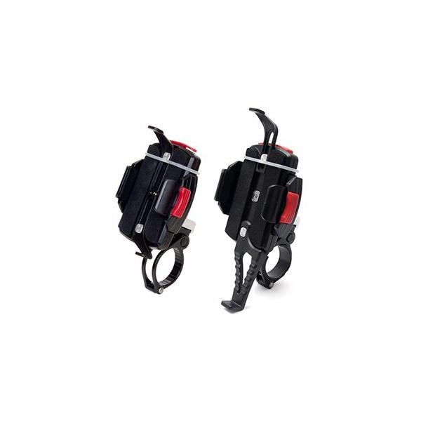 ・ホルダー本体裏側に、落下防止用のシリコンバンド装着フックあり・軽量アルミ製固定式LWクランプモデル■材質:アルミ合金、プラスチック ■装着可能機器サイズ:厚さ6mm&amp;#12316;18mm 、幅55mm&amp;#12316;85...