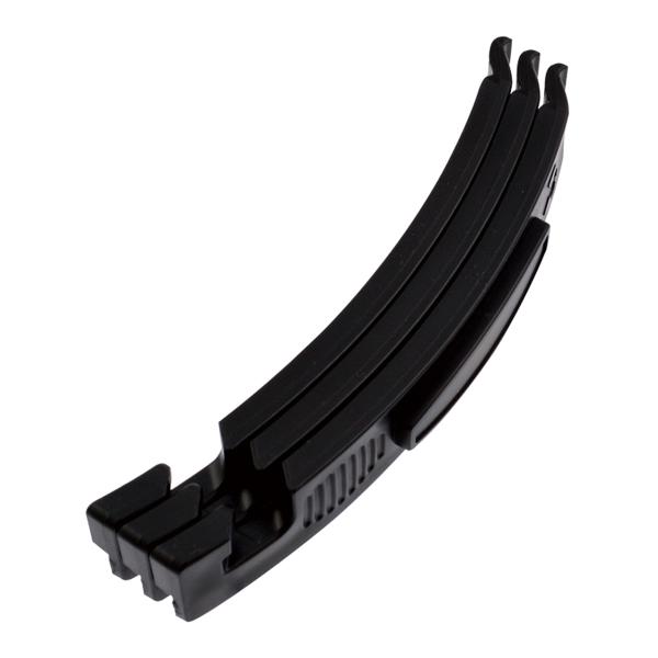 ■商品情報・NOGUCHI ノグチ 自転車工具・NTL-3 ブリッジタイヤレバー・力の入れやすい弓形状のタイヤレバー3本セット。・ 凹凸を利用しまとめて収納・カラー：ブラック