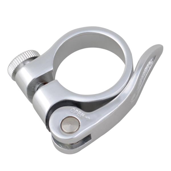 ■商品情報・シートクランプをクイック式にすることで、工具不要でサドルの高さ調整が可能となります。・対応径：31.8mm・材質：アルミ・カラー：シルバー