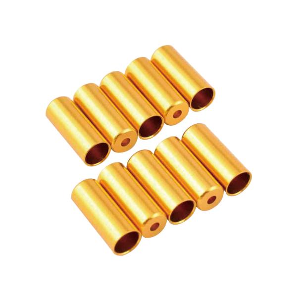 ■商品情報・ブレーキアウターキャップ・カラー：ゴールド・10個セット