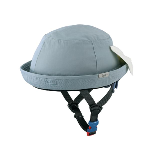 ■商品紹介「かぶる」から「着る」へ。ヘルメットのイメージを一新する新たな帽子タイプ『JOLY（ジョリー）』・子どもサイズでは初の帽子タイプヘルメット。・軽量で首への負担が少ないソフトシェル。・インモールド設計によりヘルメットとシェルが一体化...