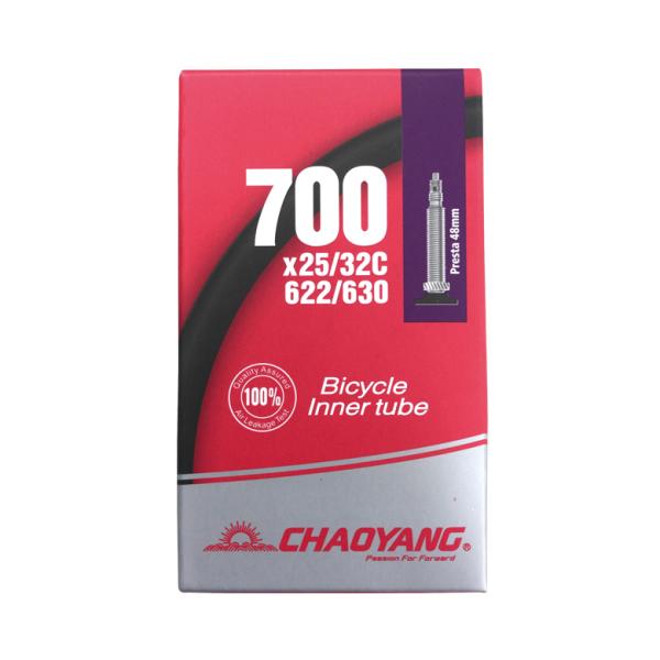 ●メーカー名：チャオヤン 自転車 CHAOYANG●サイズ: 700*25*32C●タイヤ幅が25Cから32Cまでのタイヤに使用できます●バルブ:仏式48mm※1本単位での販売です。