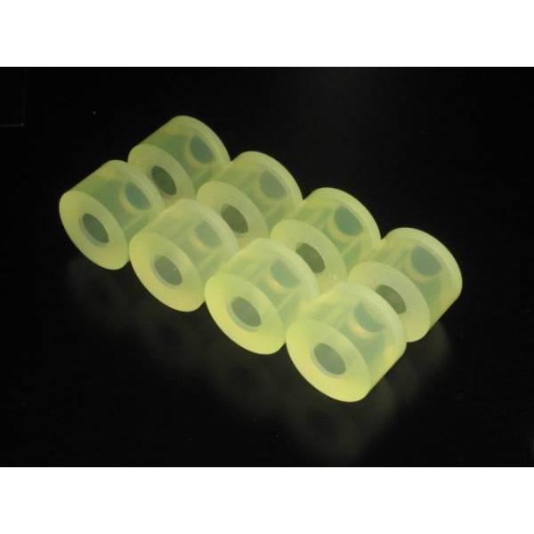 スカイライン DR30 フロント スタビリンク 強化ウレタンブッシュショア硬度90のスタビリンク強化ウレタンブッシュです。純正のゴムブッシュと交換して使用します。乗り心地を悪化させることなく走行中の無駄なロールを抑えます。8個ワンセットにな...