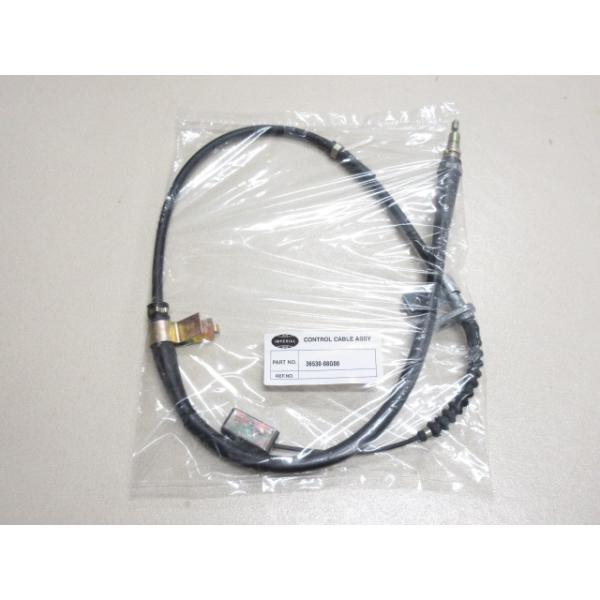 ダットサントラック D21 85.09-94.07 サイドブレーキケーブル[1]です。　　新品です。リア右側です。85年09月〜94年07月までの車両に適合します。適合は以下の部品番号からご判断ください。36530-08G00※初期不良に限...