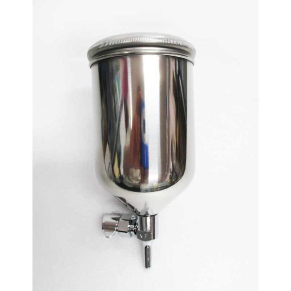 製品名：PC-400SB-2LF (フリーアングル、ステンレス製、脚付き重力式カップ400ml)メーカー：アネスト岩田取り付けネジ：Ｇ１/４ （平行目ネジ）カップ容量：400ml