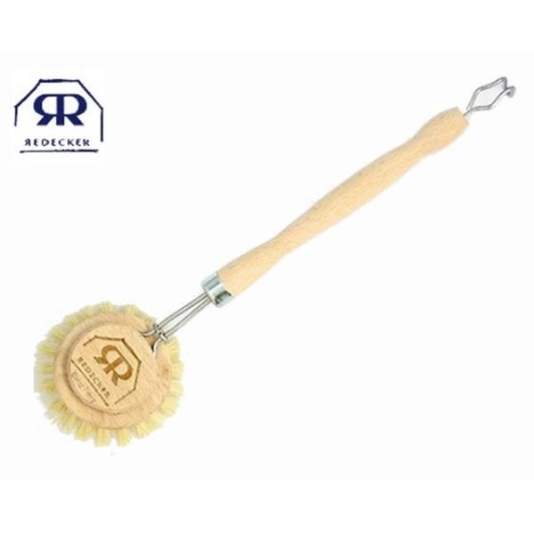 ドイツの老舗ブラシメーカー、Redecker(レデッカー)社製の鍋・フライパン用ウォッシングブラシ。　しっかりしたブラシ毛でしつこい汚れもしっかり落とす。　寒い季節の洗い物などに◎こちらはMサイズです。　size：全長約25cm　ヘッド直径...