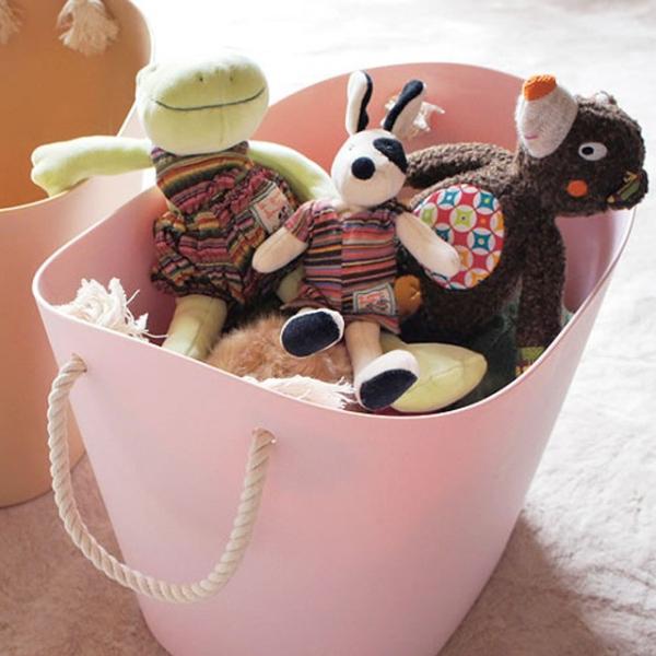 船のようなカーブの形が愛らしいsceltevie　(セルテヴィエ)　バルコロール。　キッチンでざっくりと食材のストックを入れたり、洗面所で衣類やタオルを収納、玄関のスリッパを収納など様々な収納ができます。　ナチュラルなロープの持ち手も◎si...