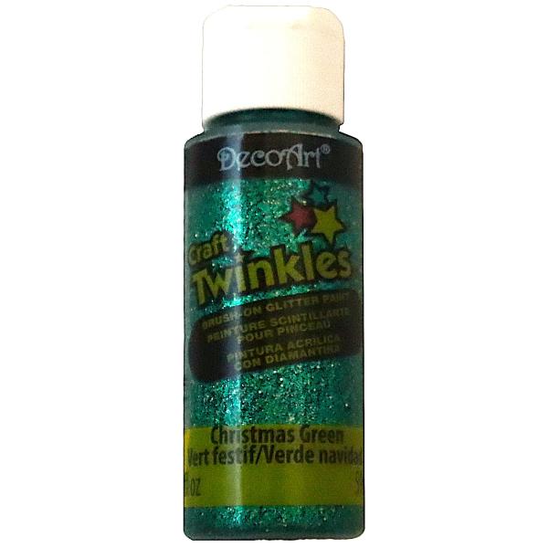 ☆ラメ絵具　ラメが入った絵具　デコアート　クラフトトゥインクル☆容量：2oz(59ml)　☆キラキラ輝くラメ絵具☆作品に輝きを加えるときに最適。ベースとなっている絵具が透明なのでペイントしている部分を容易に確認でき、混色も可能。☆木、紙、シ...