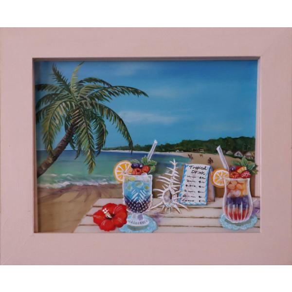 ☆素材内寸サイズ：210mm×160mm☆額縁枠寸法：×幅28mm×厚さ17mm☆セット内容フレーム・アクリル板１枚・シナ合板キャンバス１枚・間のはさむ板４本・立てる丸棒２本・吊り金具・紐・図案・描き方の手順の説明書付き。☆後ろのシナ合板と...