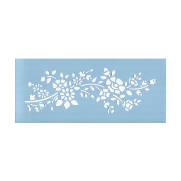 ☆ステンシル部分：横175mm×縦62mm☆0,2mm厚ですので、曲面でも使用できます。☆ペーパーではないので、拭いて何回も使用出来ます。☆使用後はすぐの絵具をふき取ってください。☆半透明ですので合わせやすい。☆お部屋を遊び心あふれる空間に...