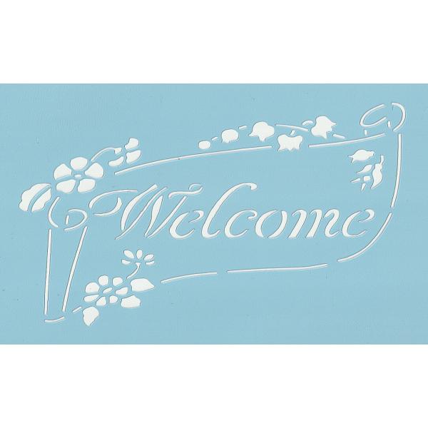 ☆ステンシル部分サイズ：横169mm×縦91mm☆0,2mm厚ですので、曲面でも使用できます。☆ペーパーではないので、拭いて何回も使用出来ます。☆使用後はすぐの絵具をふき取ってください。☆半透明ですので合わせやすい。☆お部屋を遊び心あふれる...