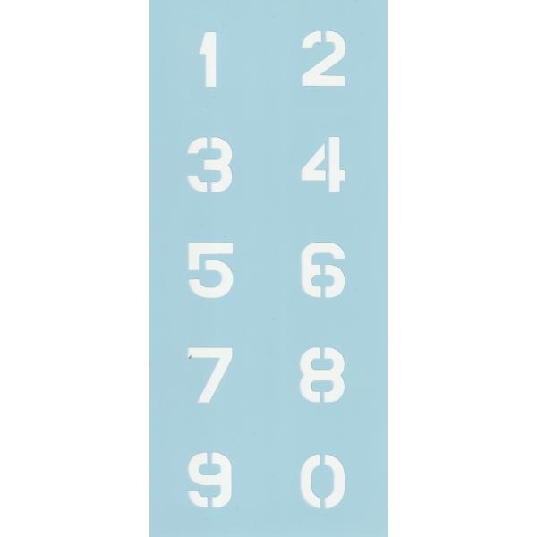 ☆数字1：横9mm×縦30mm　他数字：横24mm×縦30mm☆0,2mm厚ですので、曲面でも使用できます。☆ペーパーではないので、拭いて何回も使用出来ます。☆使用後はすぐの絵具をふき取ってください。☆半透明ですので合わせやすい。☆材質：ポ...