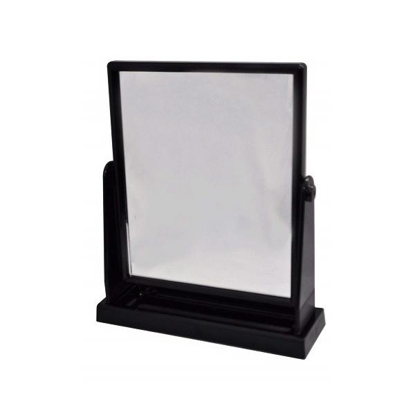 ●台に小物を置ける凹付の大型卓上ミラー、角度は自由に調整可能。　●毎日の身だしなみチェックに最適!　●胸元まで見える大きな鏡で髪のセットにも便利に使えます。　●鏡の角度調整が自由にできます。　●シンプルなので部屋に置いてもインテリア感覚で楽...