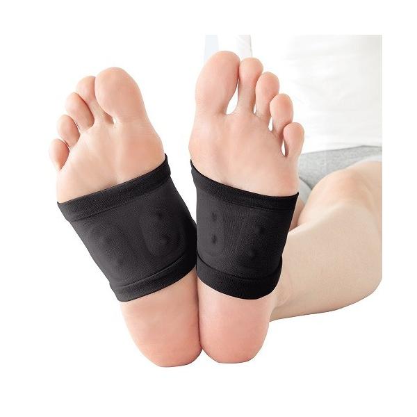 商品の説明 色:ブラック 商品紹介磁気の力で血行促進、足のコリを改善。心臓から最も遠い位置にある足裏は、血流が滞り老廃物が溜まりやすく疲れやコリ、冷えが生じます。本品は、片足4個ずつ磁石がついており、磁気の作用で足裏のコリと血行を改善します...