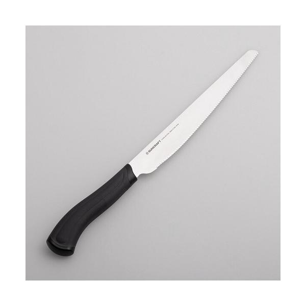 食パンをつぶさず「すーっ」とキレイな断面に！　パンはもちろん、お菓子作りにも活躍します！刃物のまち岐阜県関市で作られた切れ味の良いパン切りナイフなので、一斤売りをしている高級食パンも、気分に合わせて好きな厚さにカットできます。緩やかなカーブ...