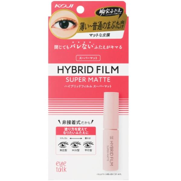 【まぶたが薄い〜普通の方向けのスーパーマットタイプ】非接着タイプの液体ふたえまぶた化粧品。液体とテープの長所を掛け合わせた、非接着タイプの液体ふたえまぶた化粧品。まぶたが薄い〜普通の方向けのスーパーマットタイプ。塗って乾かすとフィルム状の皮...