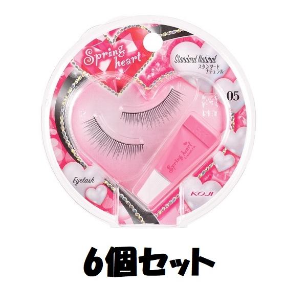 【スタンダードナチュラル】目元に深みを与える適度な濃さで、ナチュラルでキュートな印象に。太めのベース糸でアイラインを強調するタイプ。[内容量] (つけまつげ1組/専用接着剤1個)×6個セット
