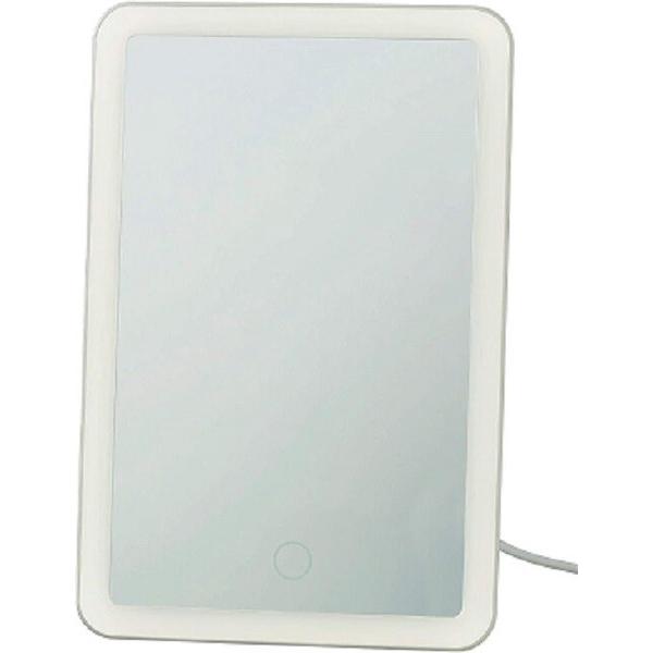 持ち運びもラクラク。リチウム電池内蔵型の充電式LEDミラーでも重量は約215gと軽量。普段使いから外出先での使用まで重宝します。鏡の枠にLEDを搭載。明るく照らしてメイクアップを楽に行えます。電源はUSB接続のみとなります。※ケーブルは付属...