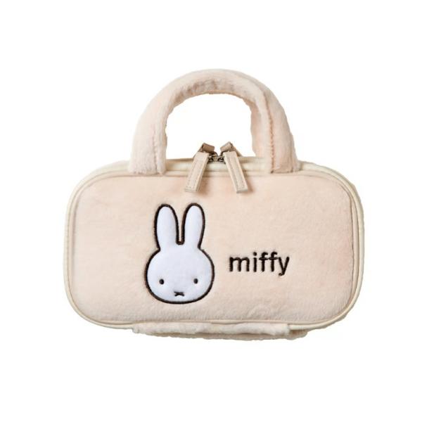 ミッフィーの顔型バッグに入ったかわいいソーイングセットです。サイドストッパーが付いているので中の物がこぼれにくいバッグに20cmの裁ちはさみが入った充実のセット内容です。道具の使い方を説明した小冊子＜お裁縫の基本＞入りです。商品：245×1...
