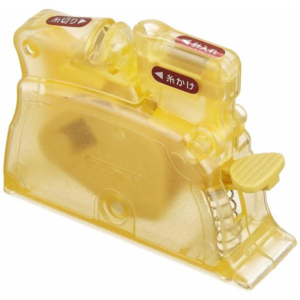 細い針から太い針まで1つの差し込み口で糸通しがカンタン!　　デスクスレダー(卓上型糸通し器)細い針も太い針も1箇所に差し込み、1つのボタンを押すだけで糸を通すことができます。　　ソーイングやパッチワークのほとんどのクロバーぬい針(太さ0.5...