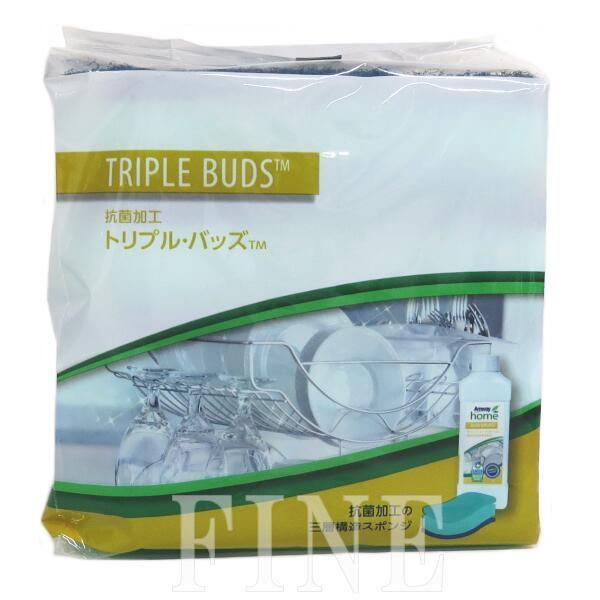 乾燥が早く衛生的な発泡フィルター、泡立ちやすく耐久性のある抗菌スポンジ、耐熱・耐久性にこだわった抗菌ナイロンたわしの3つを組み合わせた台所用スポンジです。■一般名称：台所用スポンジ■広告文責：株式会社ファイン■メーカー名／販売業者名：日本ア...