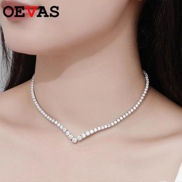 本商品は海外からの発送となり到着までに2週間程度を頂戴します。予めご了承くださいませ。商品名5mm 5ct フル モイサナイト 4 爪 ネイル V字型 勾配 テニス スポーツ ネックレス GRA レディース 925 スターリング シルバー ...