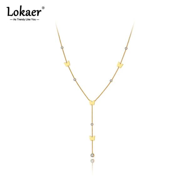 本商品は海外からの発送となり到着までに2週間程度を頂戴します。予めご了承くださいませ。商品名ゴス ステンレス スチール CZ クリスタル 蝶 バタフライ 昆虫 インセクト ハート チャーム ペンダント ネックレス ボヘミア チェーン  レデ...