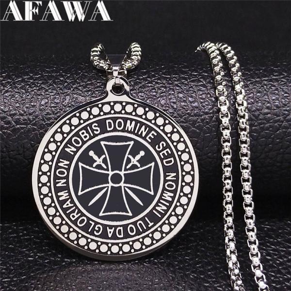 海外からの発送となりお届けに2週間程度頂きます。予めご了承くださいませ。商品名SED 名前 グローリー ノン NOBIS ステンレス スチール ネックレス 騎士 ナイト テンプル騎士団 クロス 十字架 ジュエリー 炭鉱 スペックオケージョン...