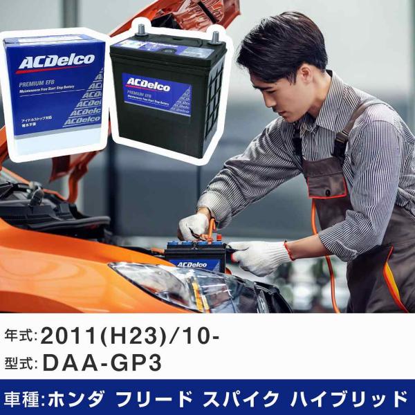 ホンダ フリード スパイク ハイブリッド 【年式型式】2011(H23)/10- DAA-GP3 【仕様】1500cc/HV/標準地 適合参考 ACデルコ EFBK-42