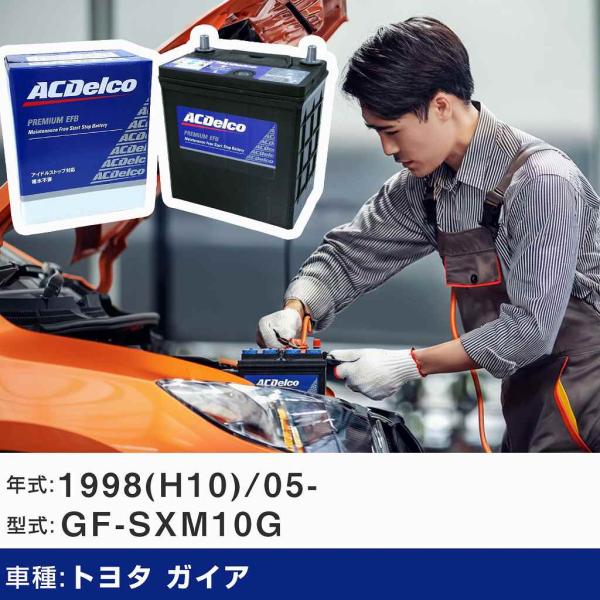 トヨタ ガイア 【年式型式】1998(H10)/05- GF-SXM10G 【仕様】2000cc/寒冷地 適合参考 ACデルコ EFBN-55