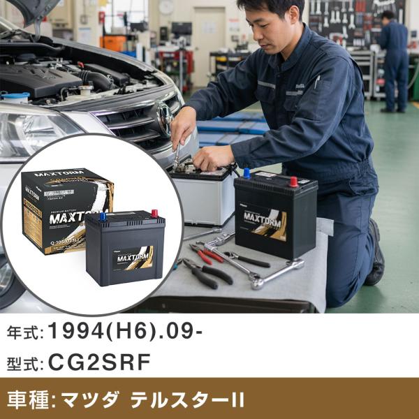 マツダ テルスターII【年式型式】1994(H6).09-/CG2SRF【仕様】2000cc/標準地 適合参考MAXTORM GOLD-ISS Q-105(D23L)