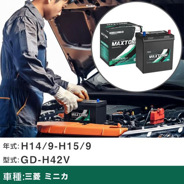 三菱 ミニカ 【年式型式】H14/9-H15/9 GD-H42V 【仕様】660cc/標準地仕様車 適合参考  MAXTORM SMF(シールド) SMF44B19L