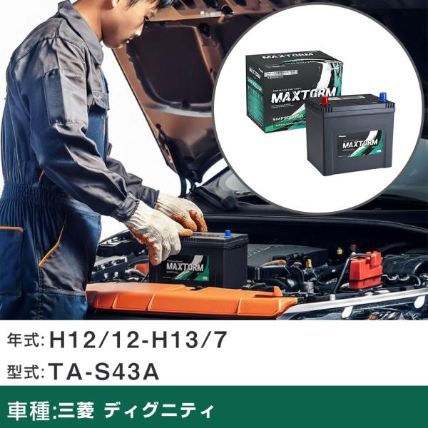 三菱 ディグニティ 【年式型式】H12/12-H13/7 TA-S43A 【仕様】4500cc/寒冷地仕様車 適合参考  MAXTORM SMF(シールド) SMF90D26R